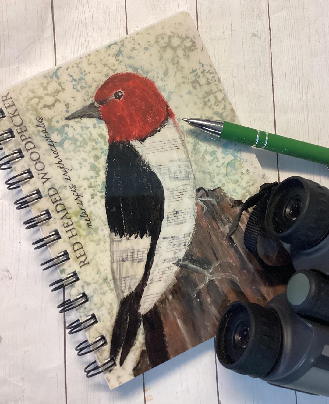 Bird Watcher's Notebook, Spiral Bound Notebook, Woodpecker Notebook ...
