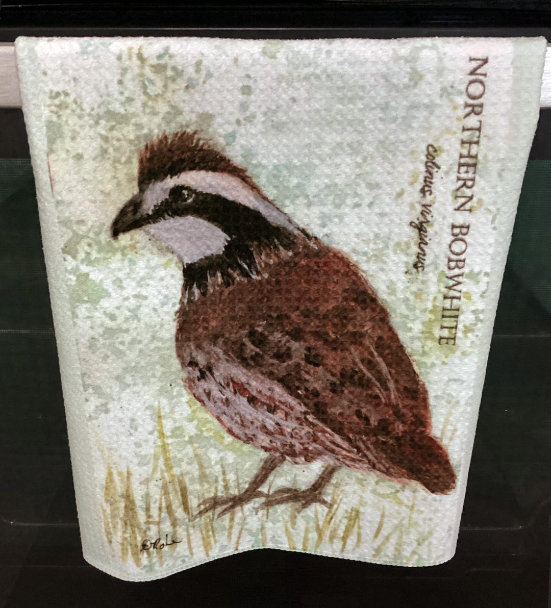 Quail Tea Towel, Bobwhite Quail Dish Towel, Bobwhite Bird Art, Mother's ...