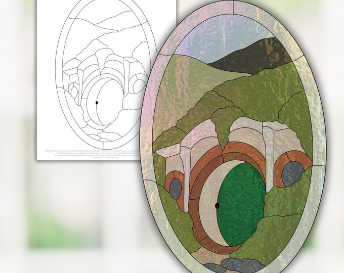 STAINED GLASS PATTERN, Sandpiper Stained Glass Pattern, Digital ...