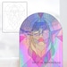 Elf Woman, Fantasy Elf Stained Glass Pattern, Booktok Elf Digital ...