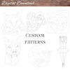 PATTERN - Bluey's Long Dog Stained Glass Leadlight Suncatcher - Etsy Canada