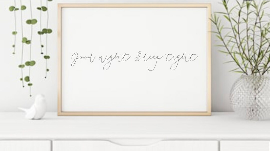 Good Night - Sleep Tight, Bedroom Sign, Farmhouse Bedroom, Sleep Sign ...