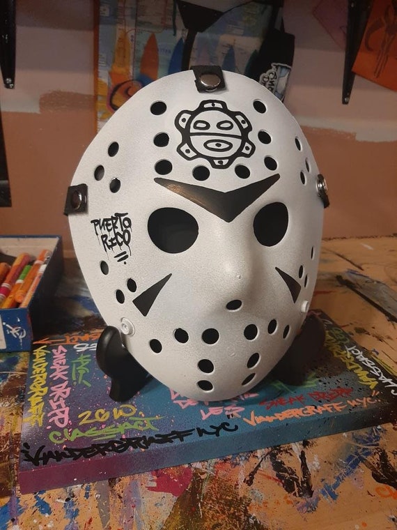 Taíno Sun White Puerto Rican Custom Jason Vorhees Mask | Etsy