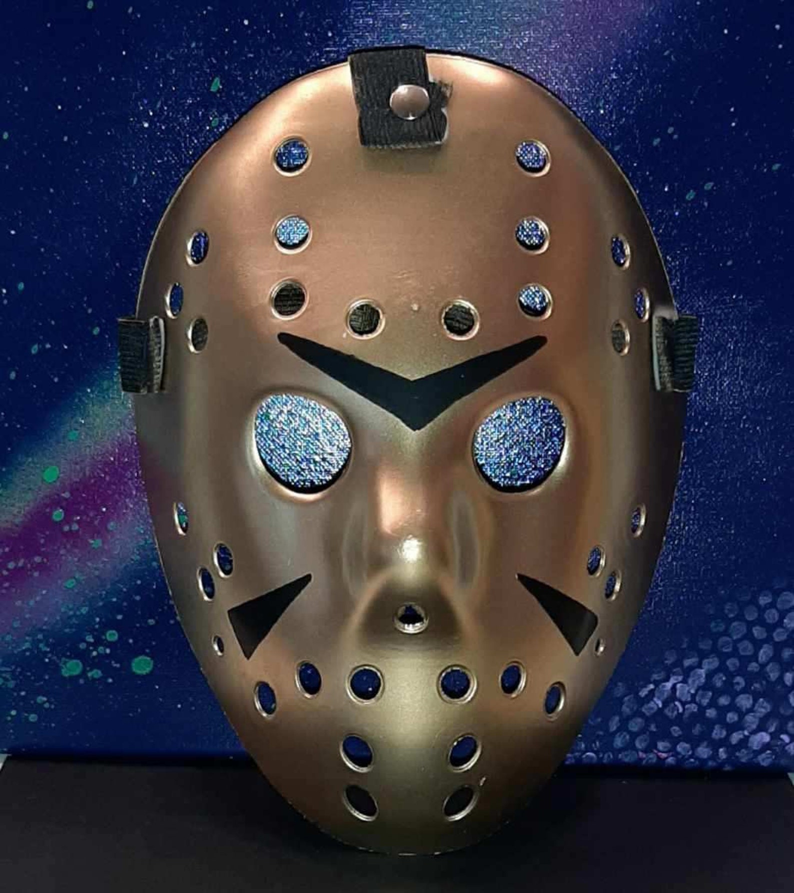 Custom Jason Vorhees Hockey Mask 24K Gold | Etsy