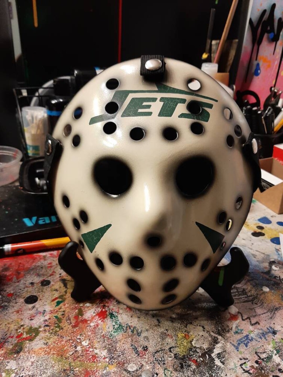 Custom Jason Vorhees Resin Mask - New York Jets - Etsy