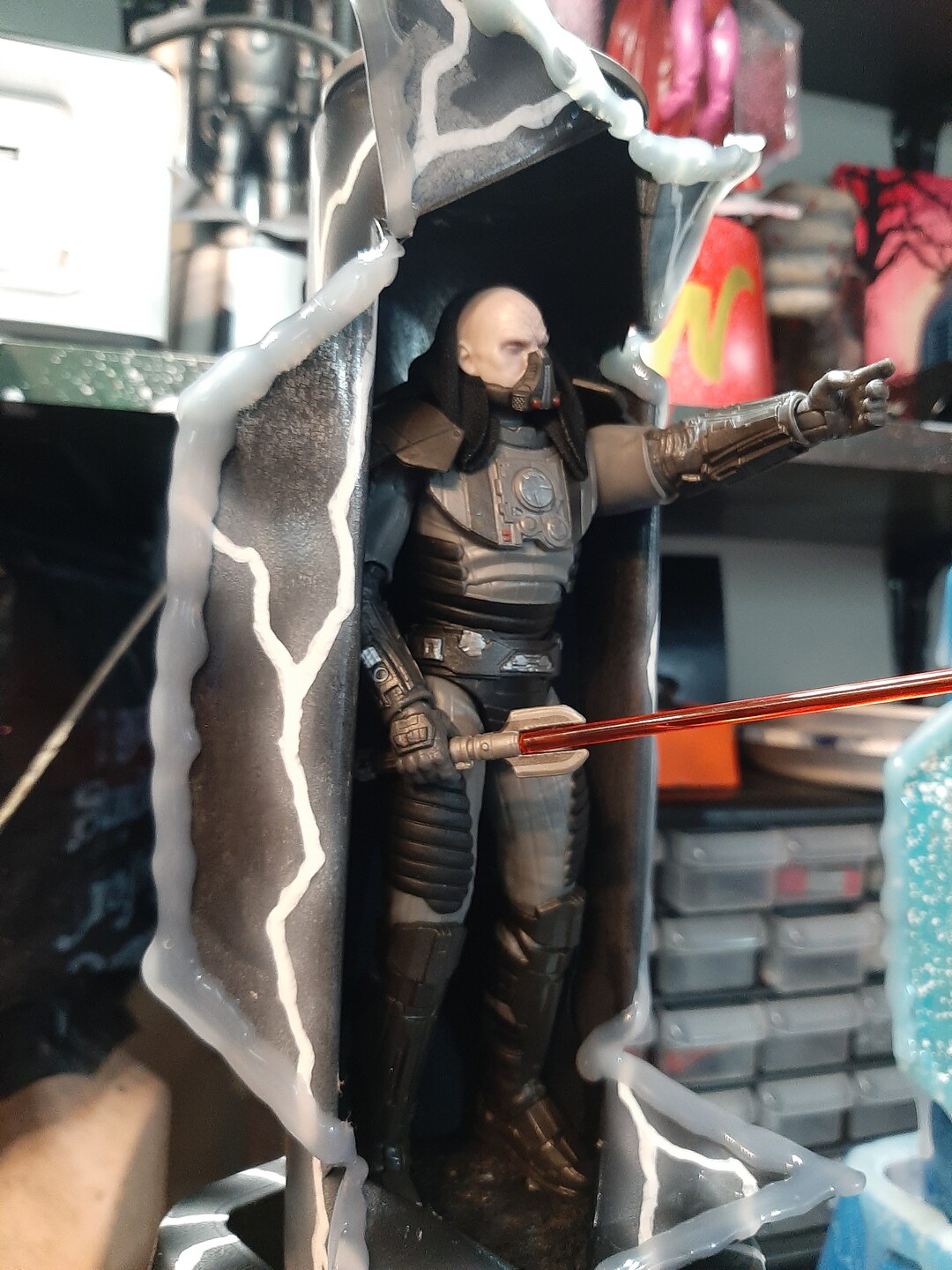 Custom Darth Malgus Spraycan With Magnetic Stand. - Etsy