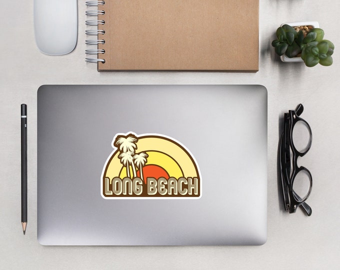 Long Beach California Old English Vinyl Decal Sticker - Etsy