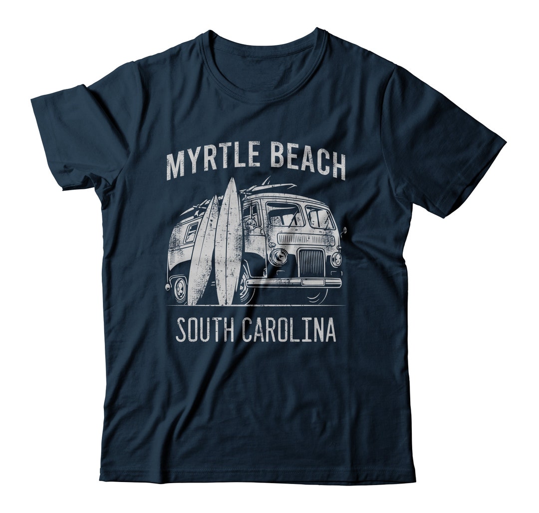 Myrtle Beach South Carolina Beach Surfing Short-sleeve Unisex T-shirt ...