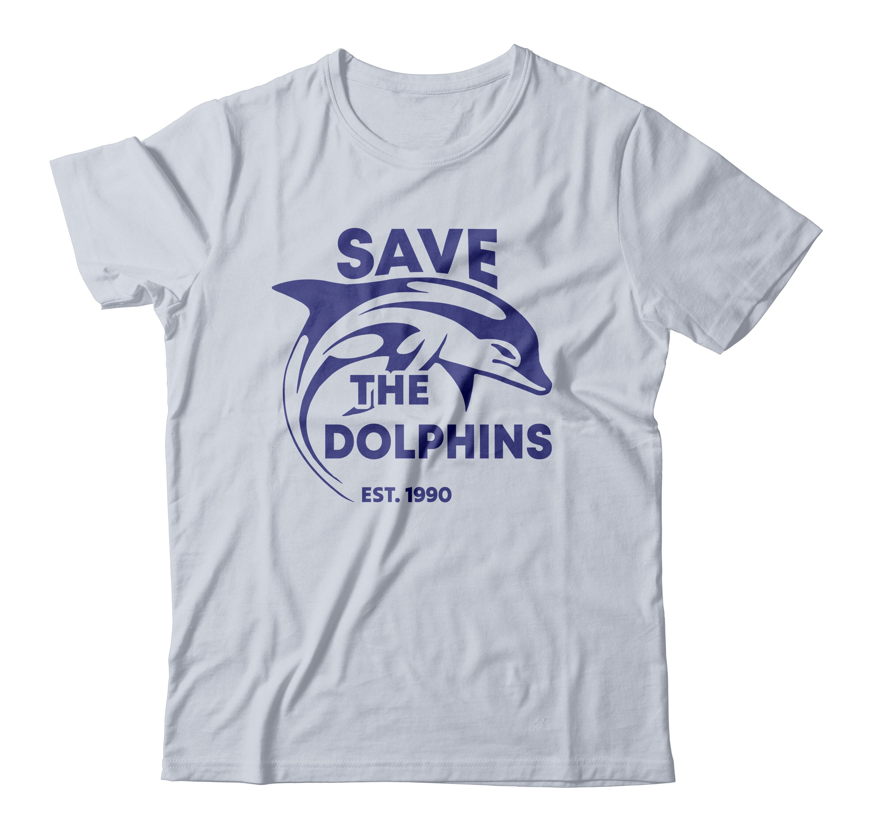 Retro 1990 Save the Dolphins Unisex T-shirt Short Sleeve Beach Ocean - Etsy
