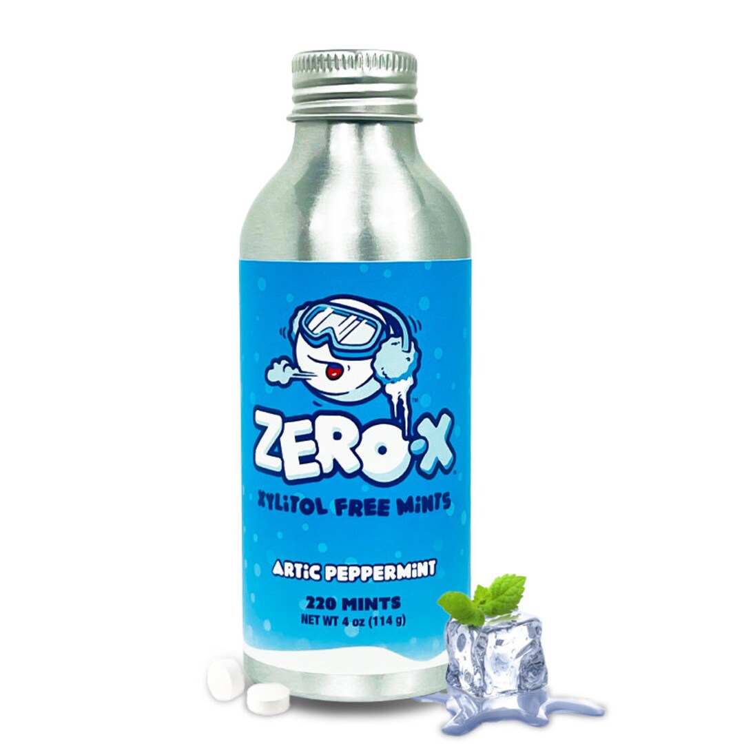Chomp Zero-x Xylitol-free Breath Mint Bottle - Etsy