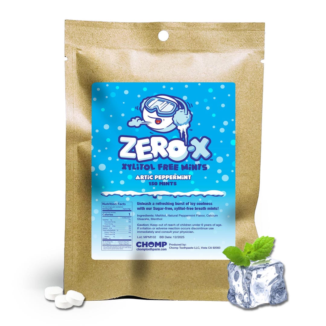 Chomp Zero-x Xylitol-free Breath Mints - Etsy