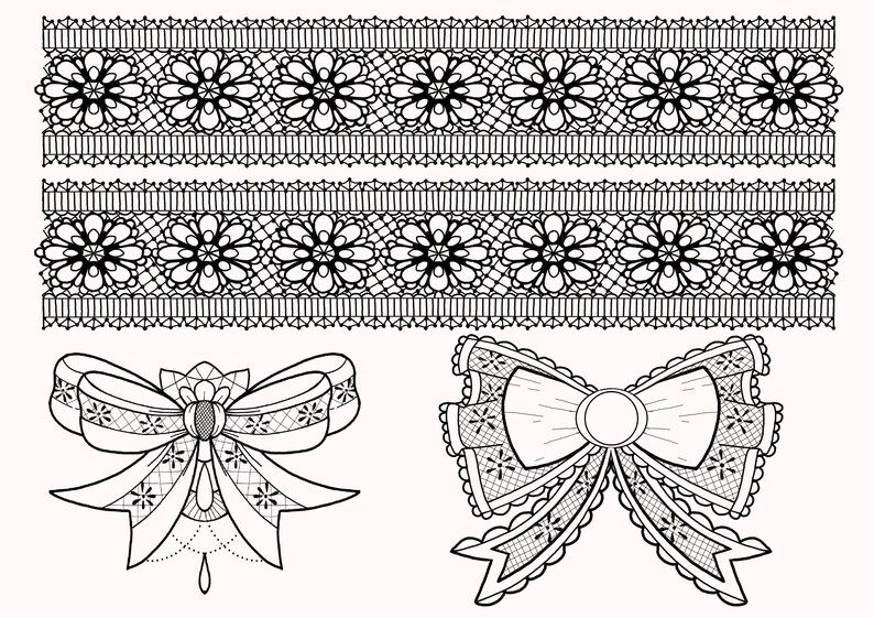 Garter Lace Tattoo 126 - Etsy