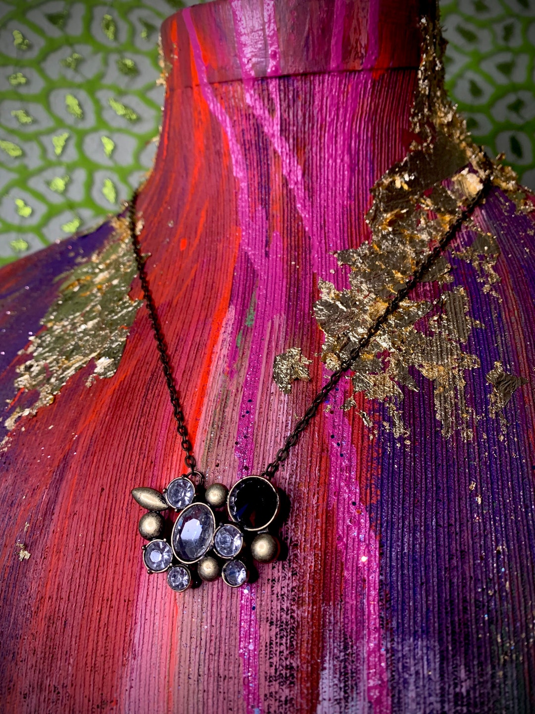 Upcycled Necklace Recycled From Vintage Jewelry - Etsy