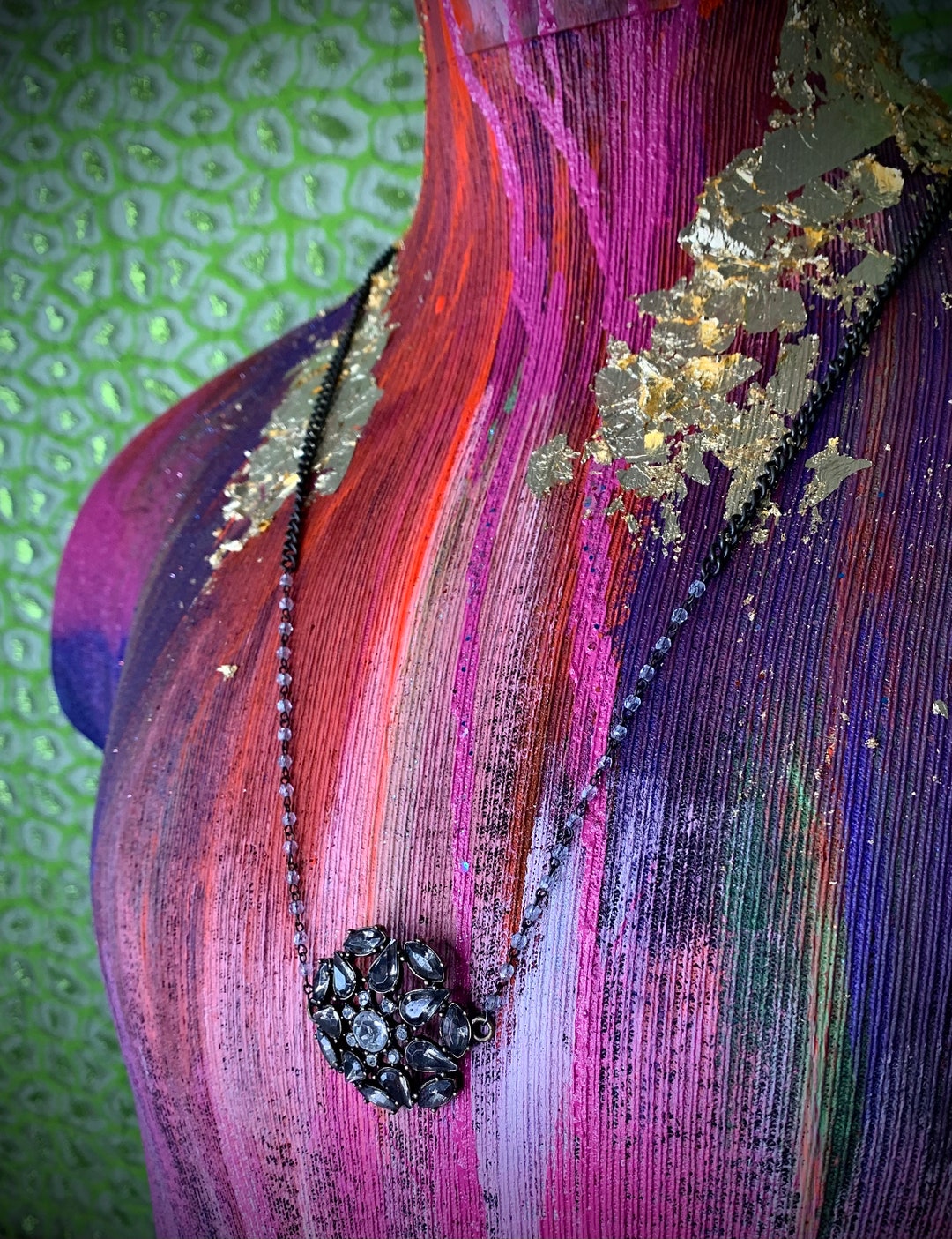 Upcycled Necklace Recycled From Vintage Jewelry - Etsy