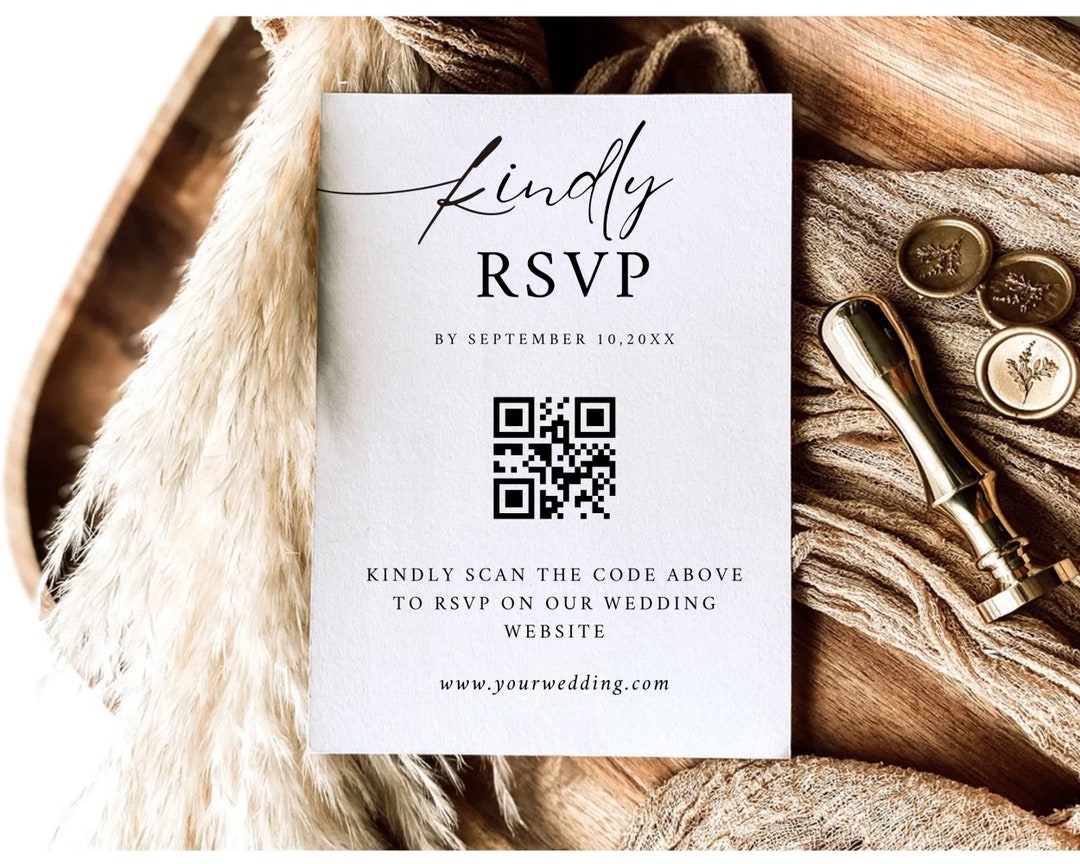 Wedding RSVP Card Template, Editable Card, Printable Details Card, 3 ...
