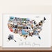 EDITABLE Personalized Iceland Map Photo Collage, Maps Portrait Perfect ...