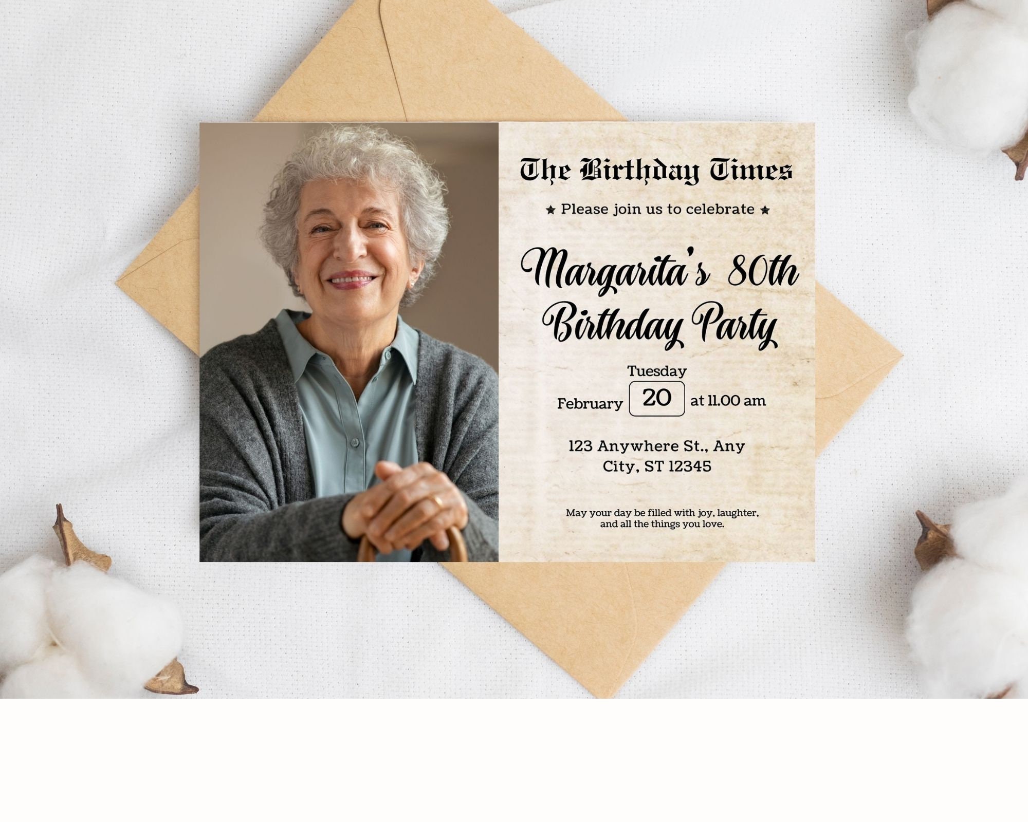 EDITABLE 78th Birthday Vintage Newspaper, Back in 1946, Personalized ...