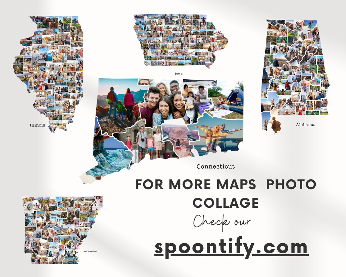 EDITABLE Personalized China Map Photo Collage, Asia Maps Perfect for ...