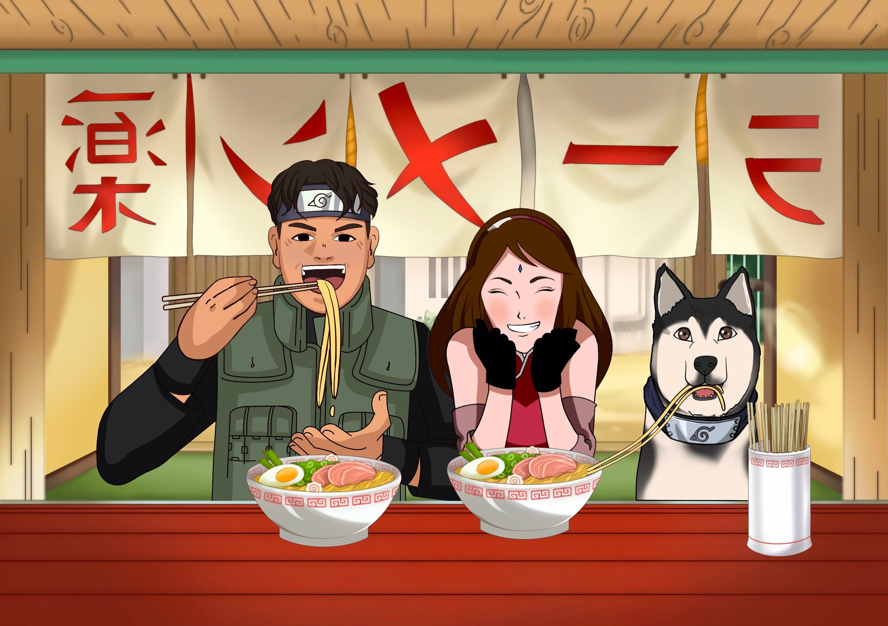 Custom Anime Style Portrait With Your Face Anime From Photo ...