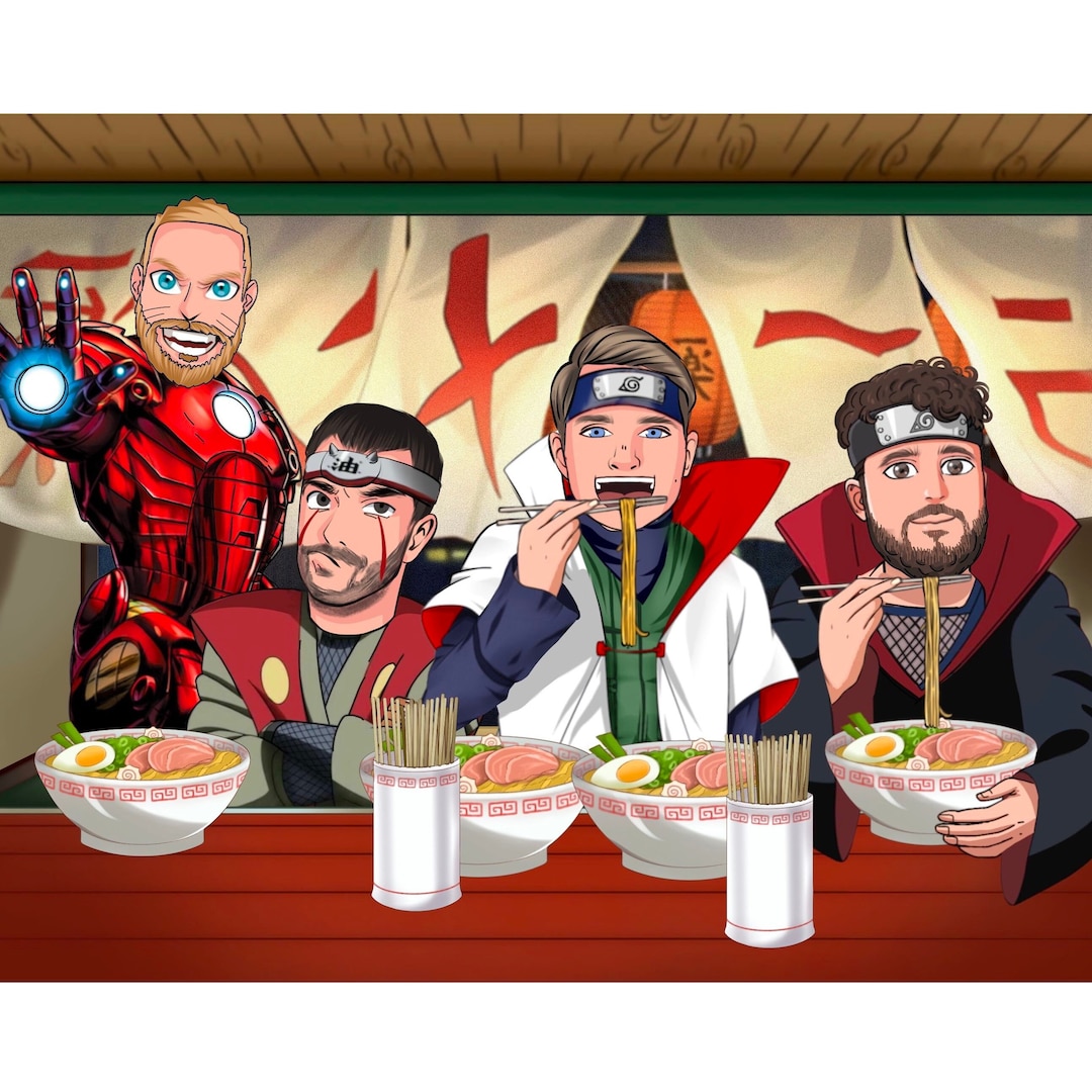 Custom Anime Style Portrait With Your Face Anime From Photo ...