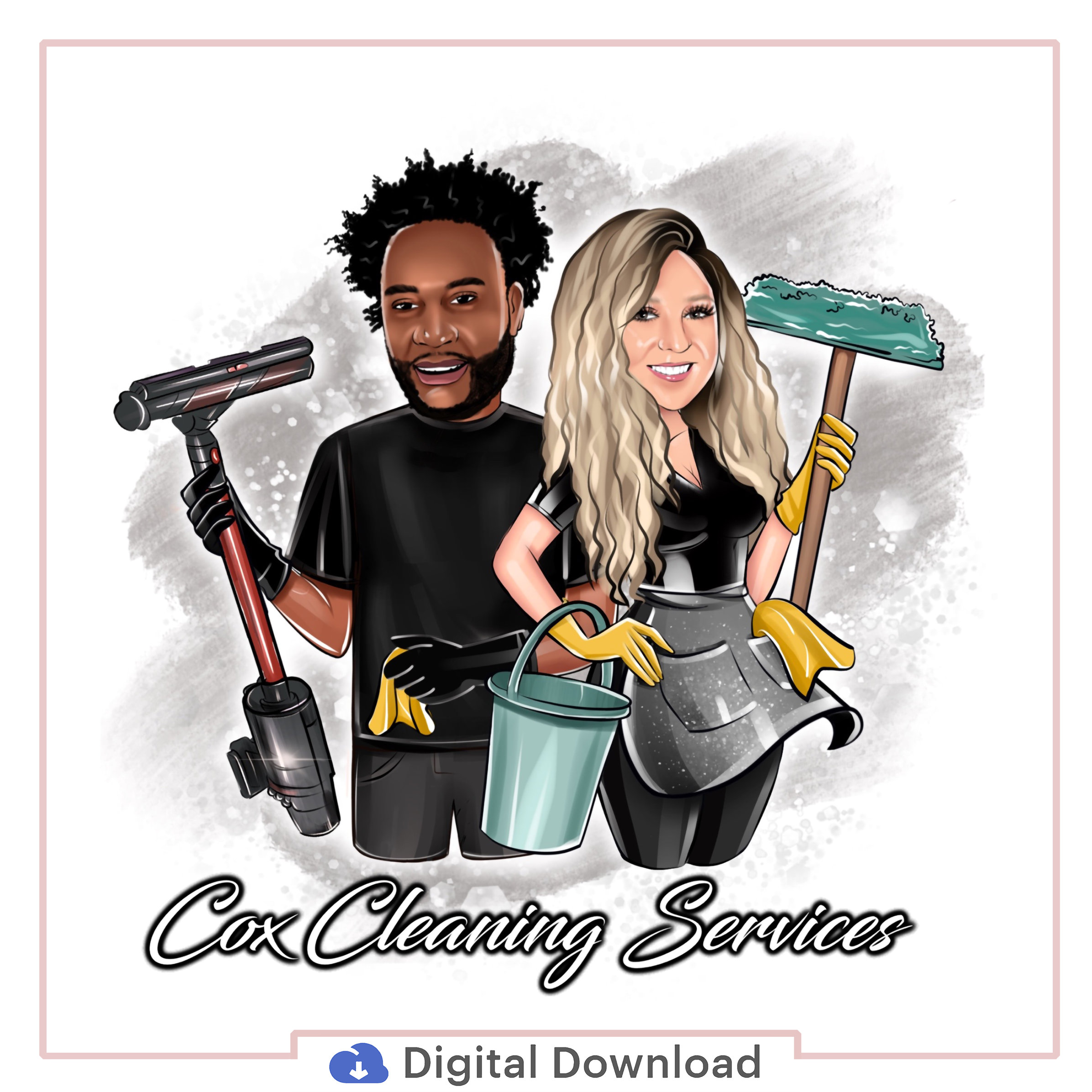 Cleaning Business Logo Portrait, Cleaning Business Logo, Housekeeper ...