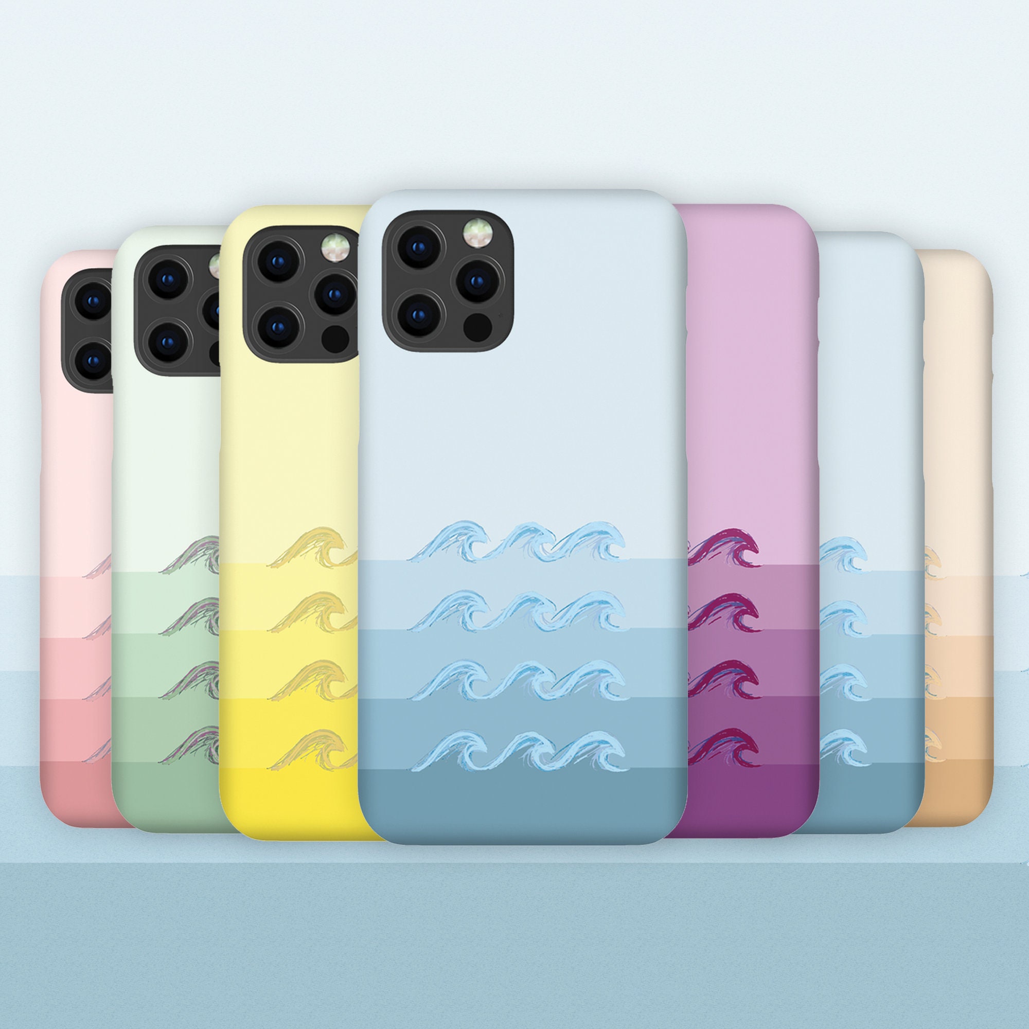 Blue Wave Phone Case Iphone 12pro/12/11promax/11 | Etsy
