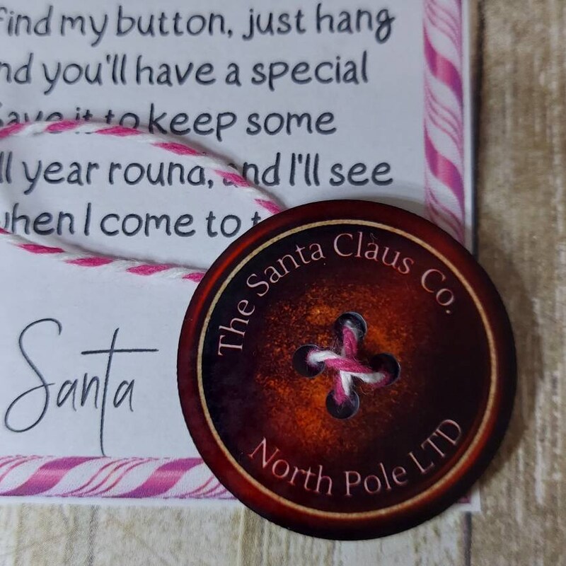 Lost Button Santa Letter - Etsy