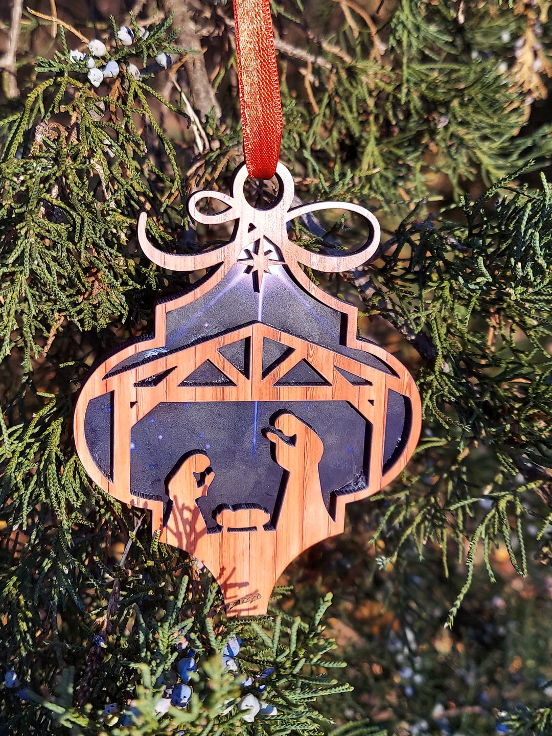 Nativity Christmas Ornament | Christmas Ornament | Christian Decor - Etsy