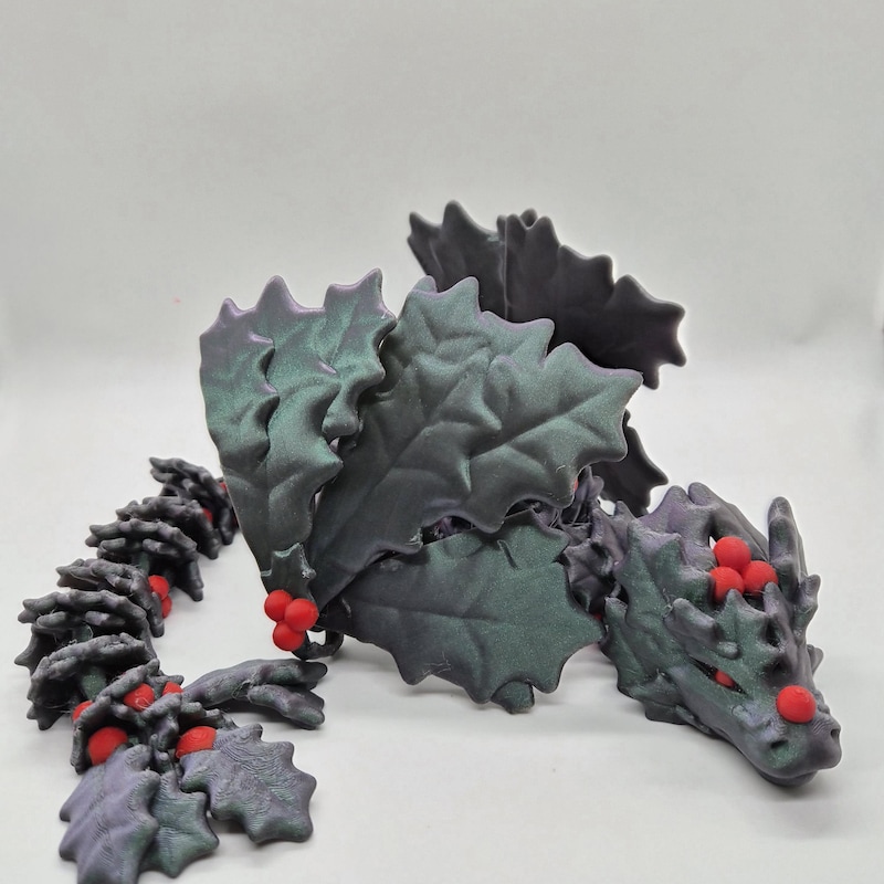3d Holly Dragon - Etsy