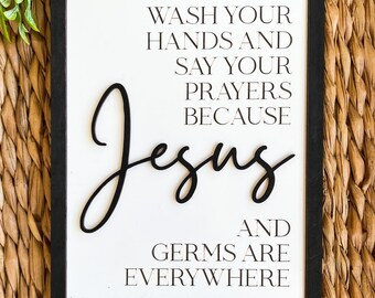 Jesus and Germs Are Everywhere - Etsy