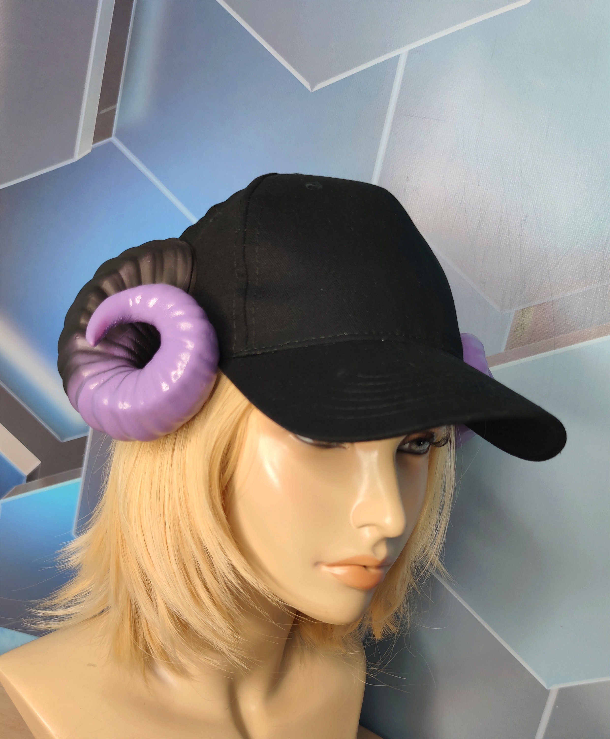 Horns Cap Ram Horns Cap Cosplay Horns READY & Dyed - Etsy