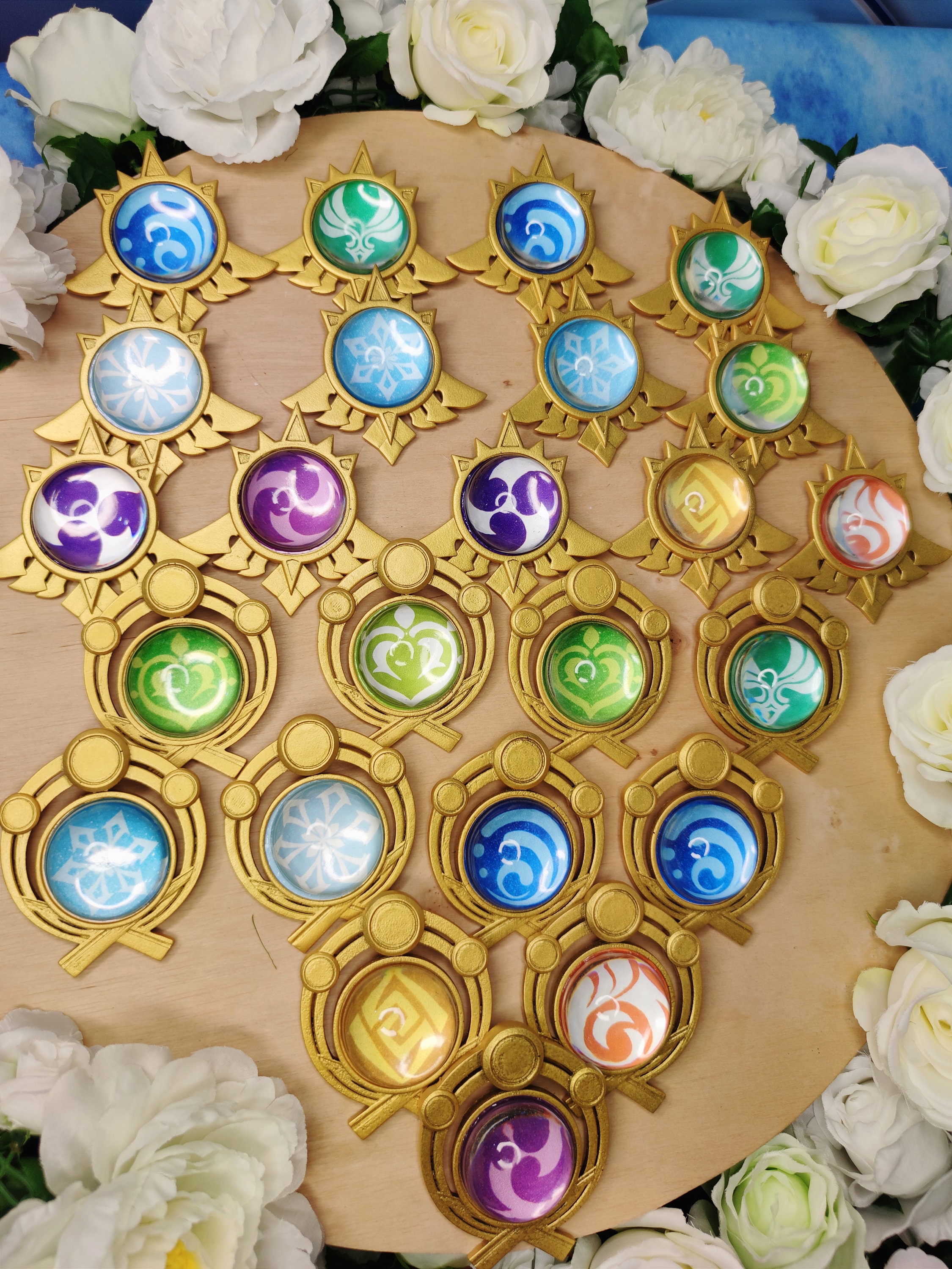 Genshin Impact Props Inazuma / Genshin God Eyes - Etsy