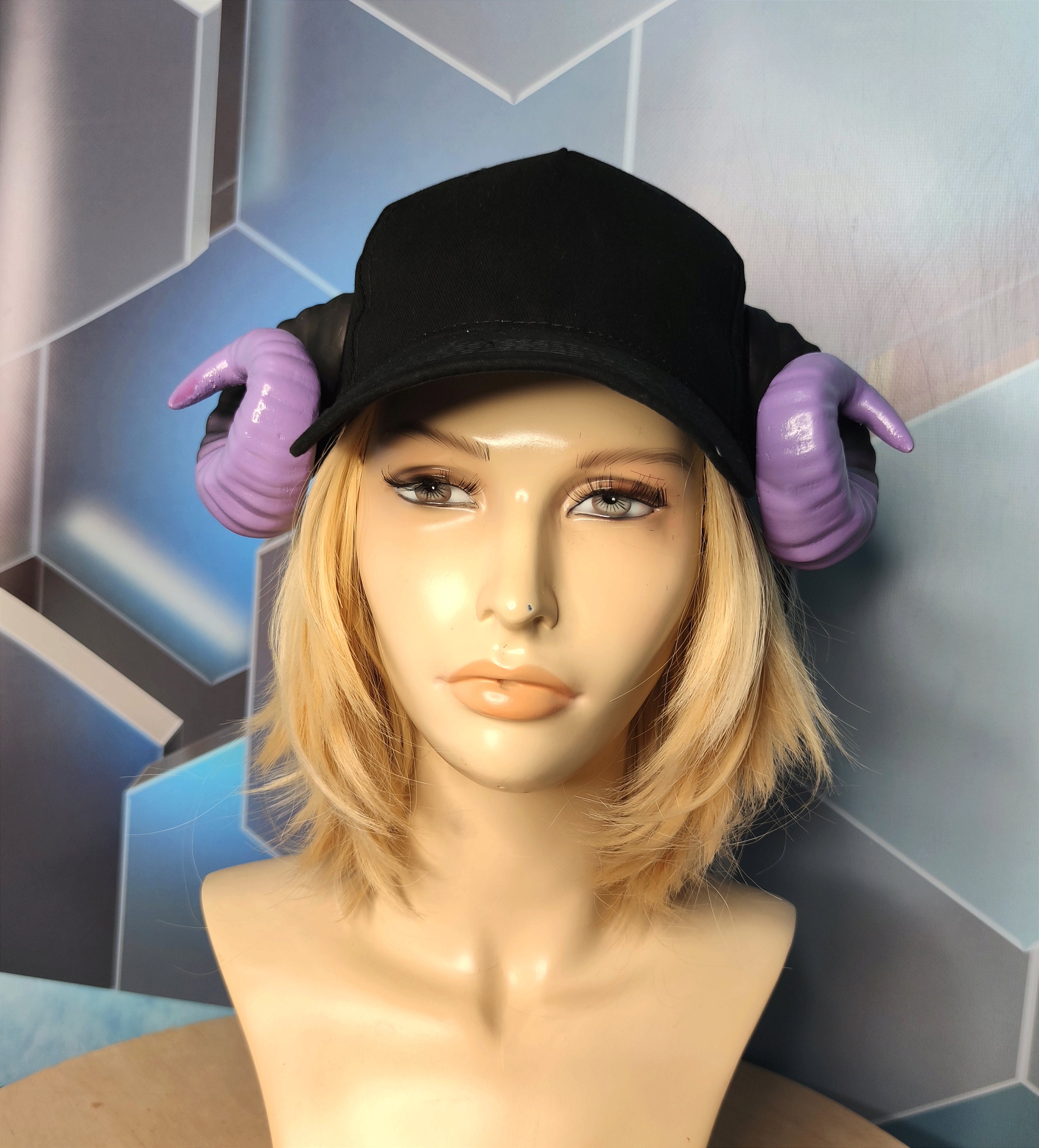Horns Cap Ram Horns Cap Cosplay Horns READY & Dyed - Etsy