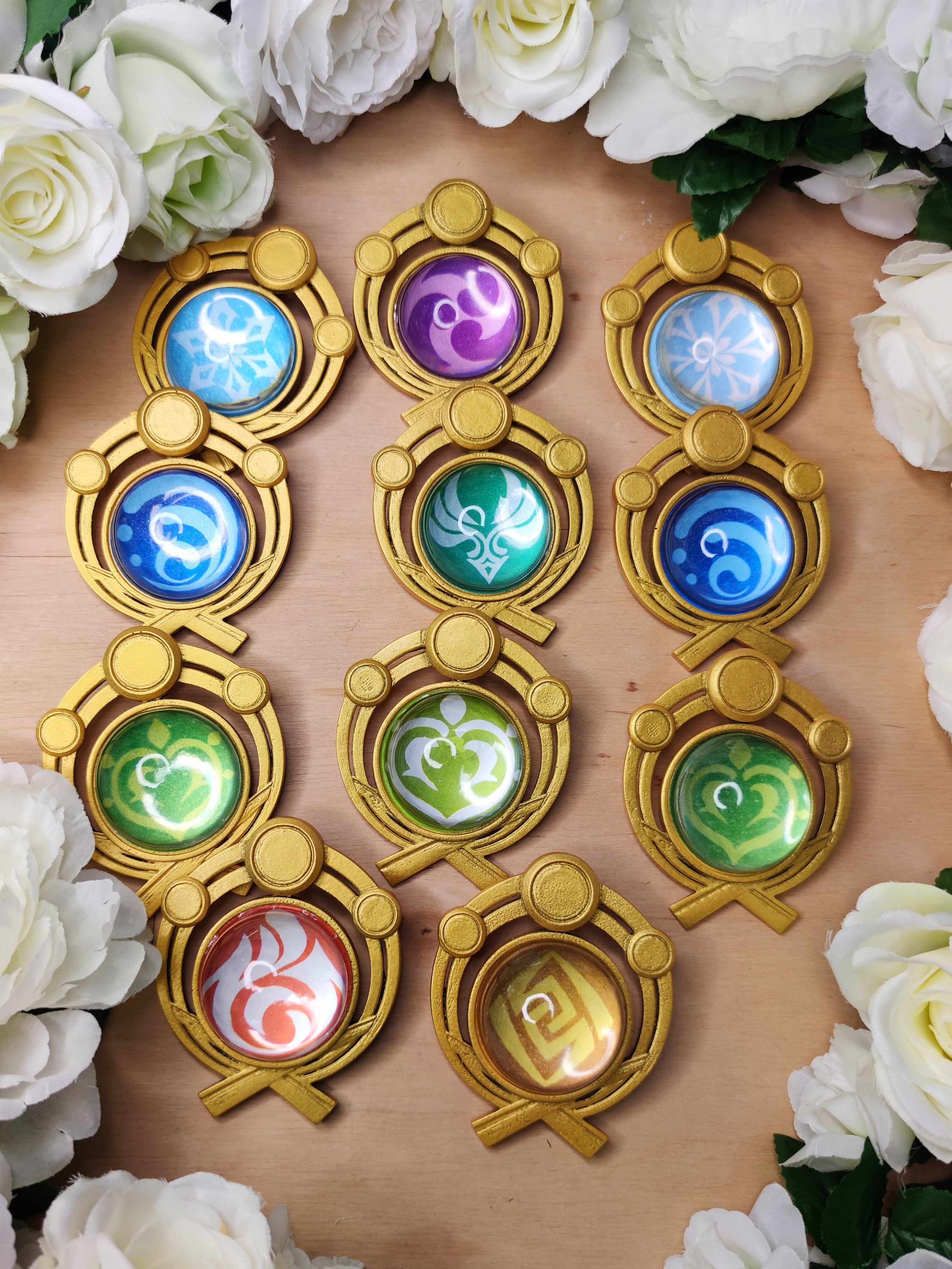 Genshin Impact Props Inazuma / Genshin God Eyes - Etsy