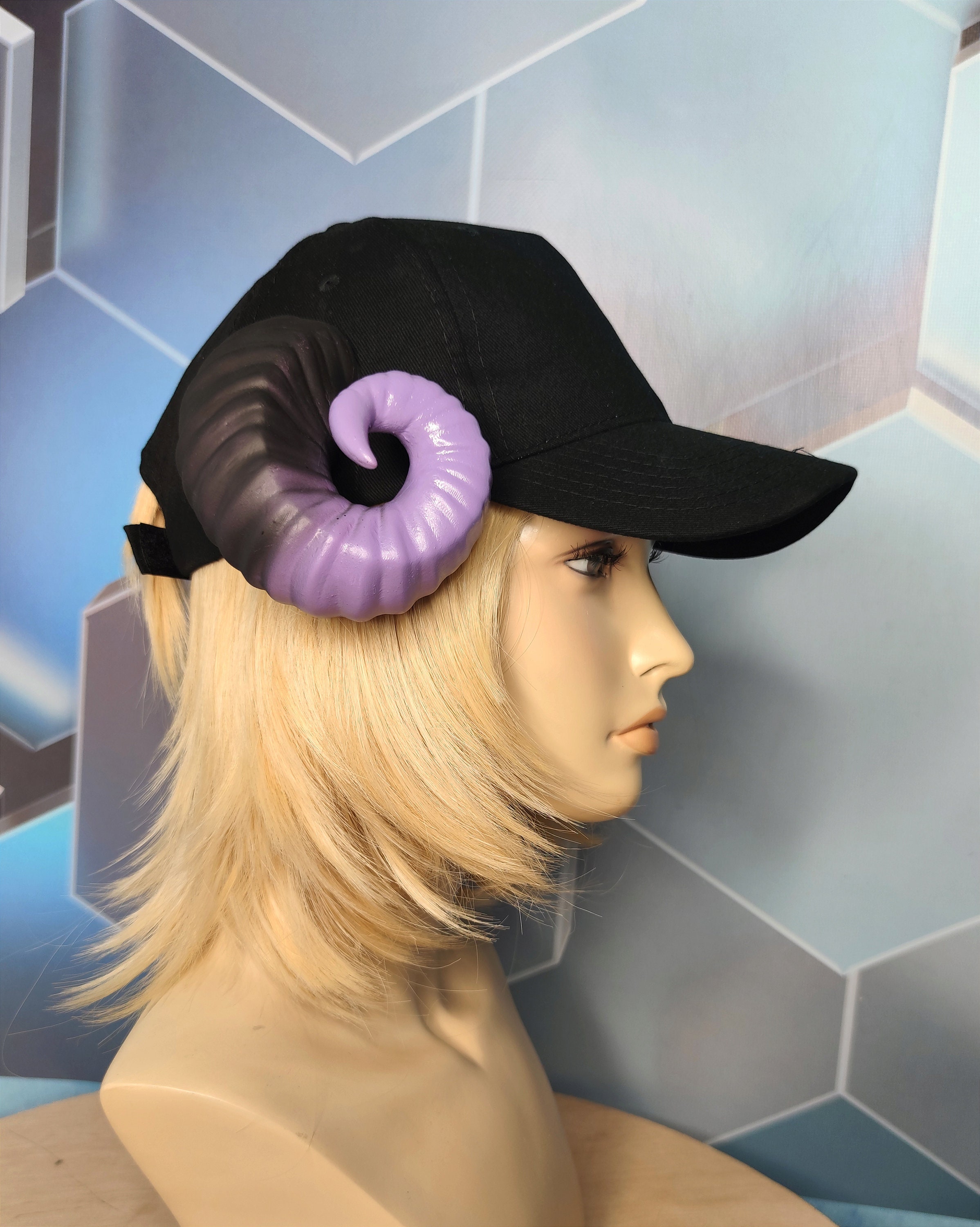 Horns Cap Ram Horns Cap Cosplay Horns READY & Dyed - Etsy