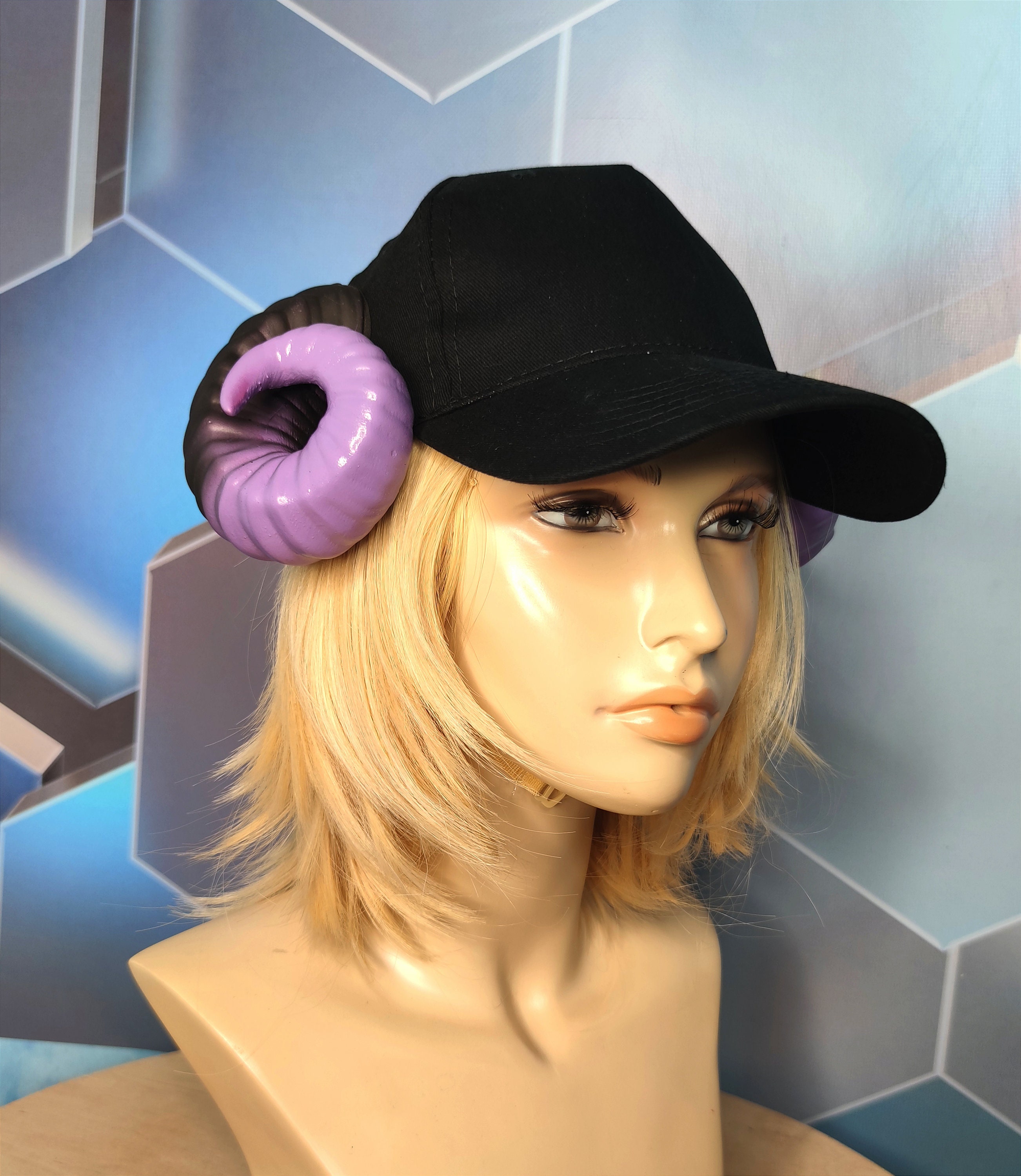 Horns Cap Ram Horns Cap Cosplay Horns READY & Dyed - Etsy