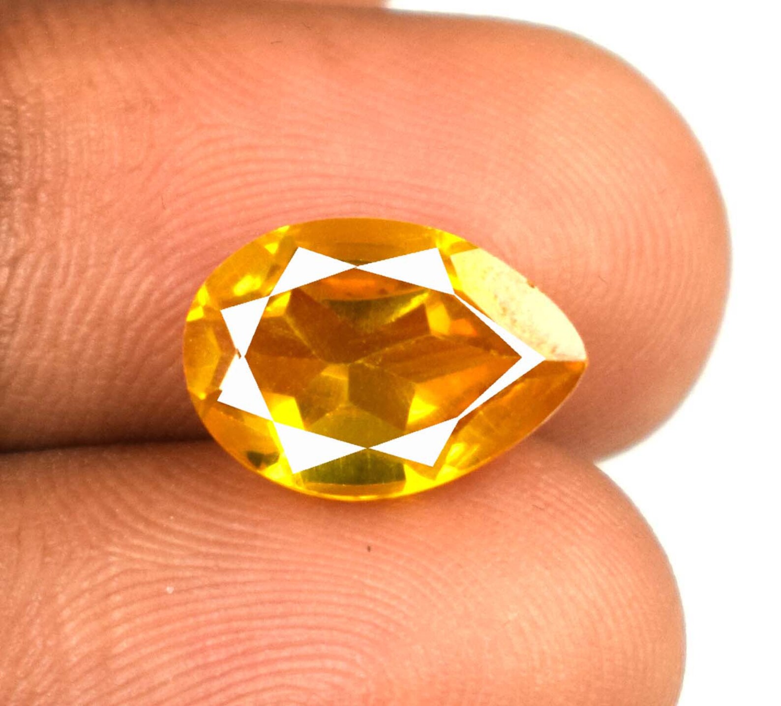 Pear Cut 9.65 Ct Yellow Spinel Loose Gemstone Natural | Etsy