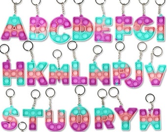 Pop It Keychain Fidget Toy | Etsy