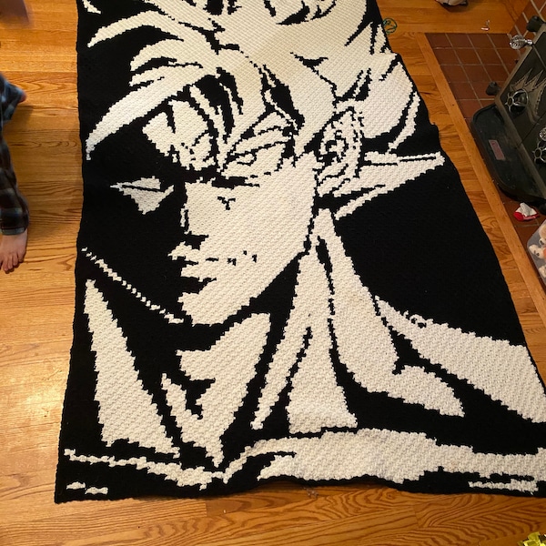 Crochet Anime Blanket Pattern - Etsy