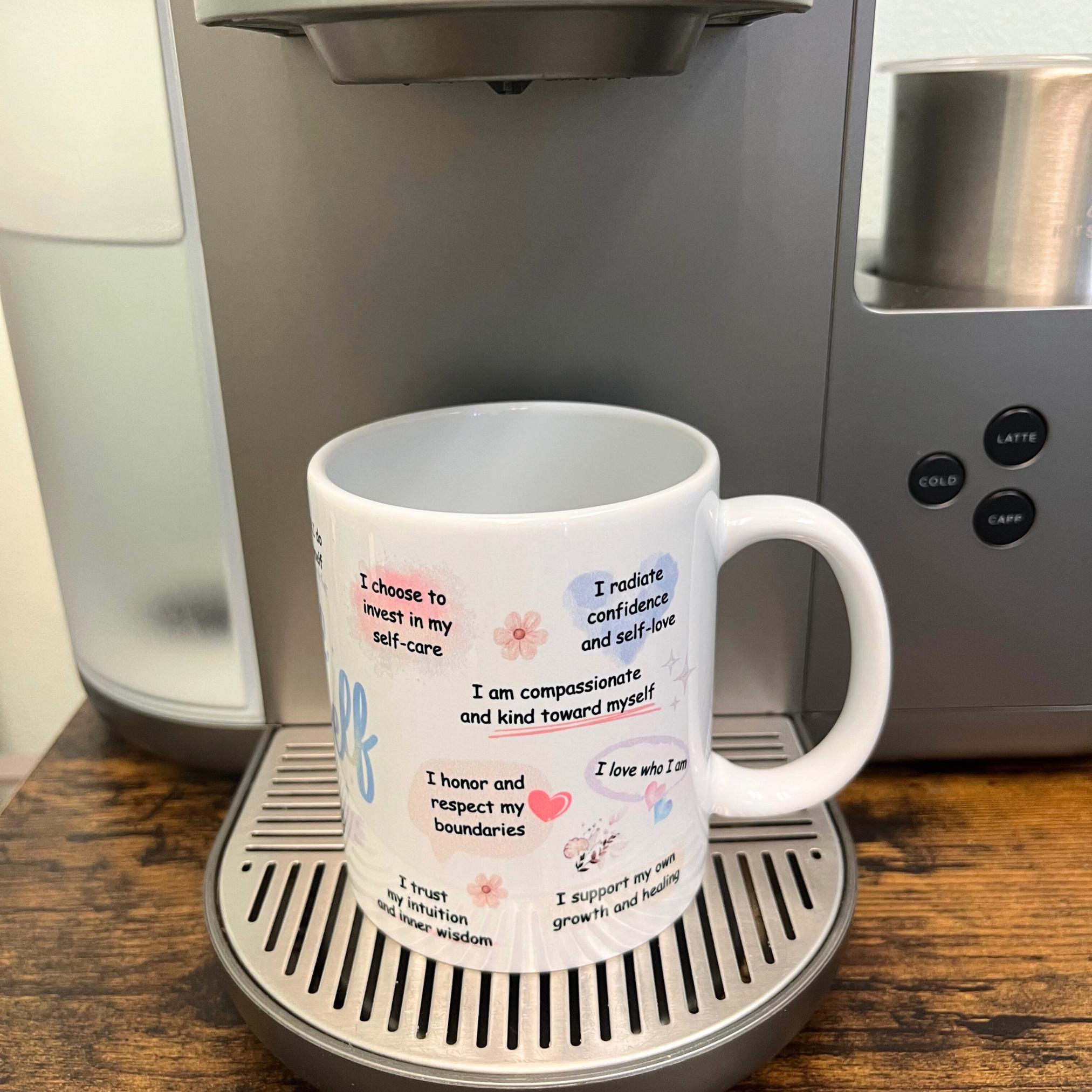 Custom Name Self-love Mug Self-care Gift Positive Affirmation Drinkware ...