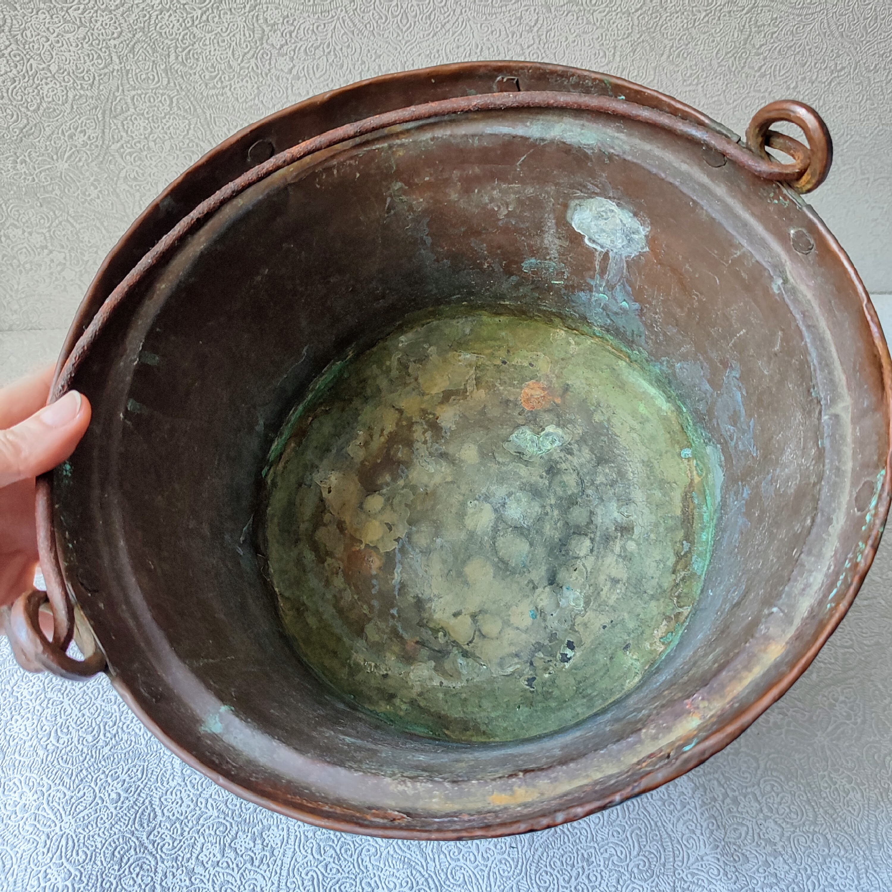 Copper Cauldron / Planter Vintage / Witch Cauldron / Garden | Etsy