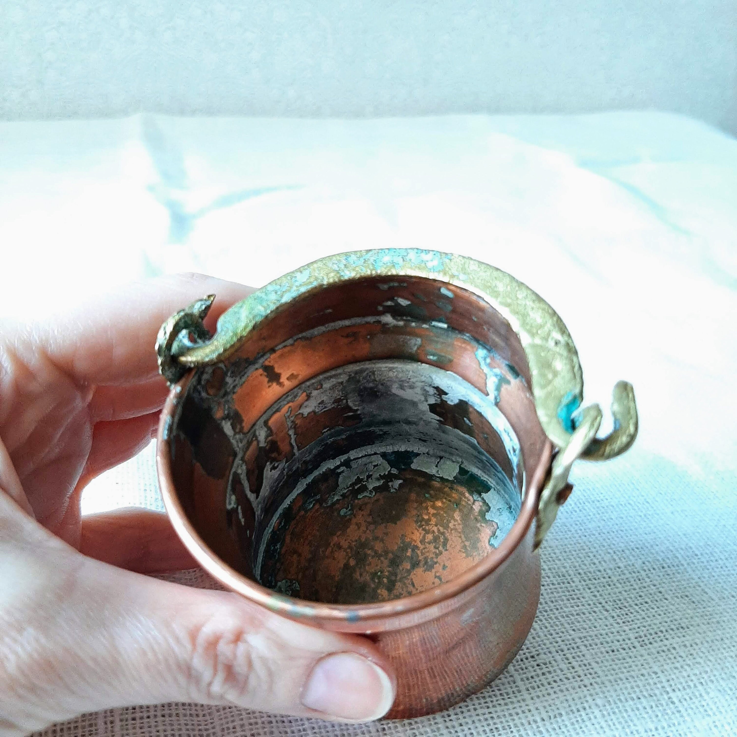 Copper Cauldron / Witch Cauldron Planter Vintage / Altar - Etsy