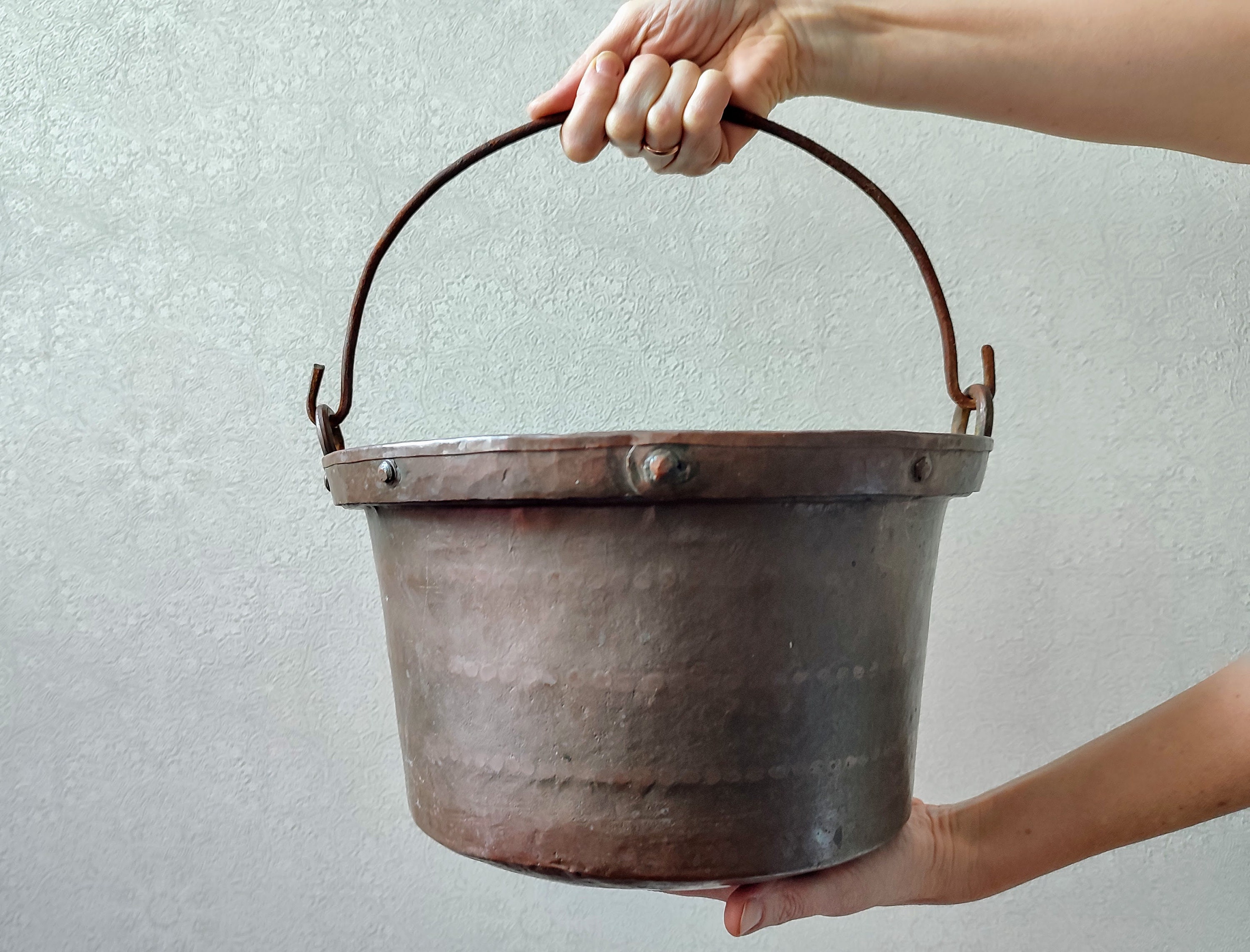 Copper Cauldron / Planter Vintage / Witch Cauldron / Garden | Etsy