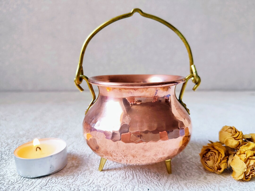 Mini Cauldron Vintage / Copper Witch Cauldron / Witchcraft Altar Decor ...