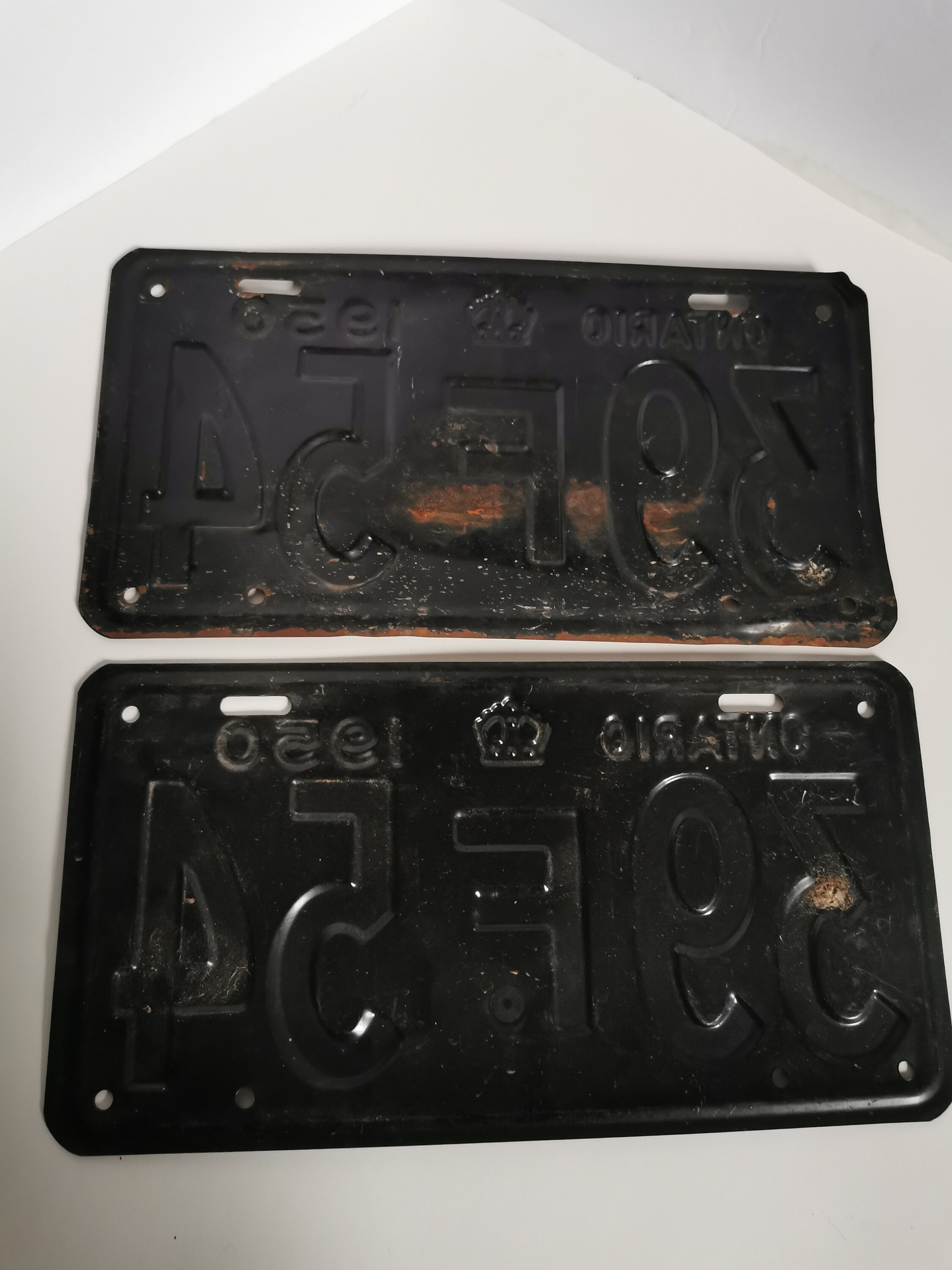 1950's License Plate Set - Etsy