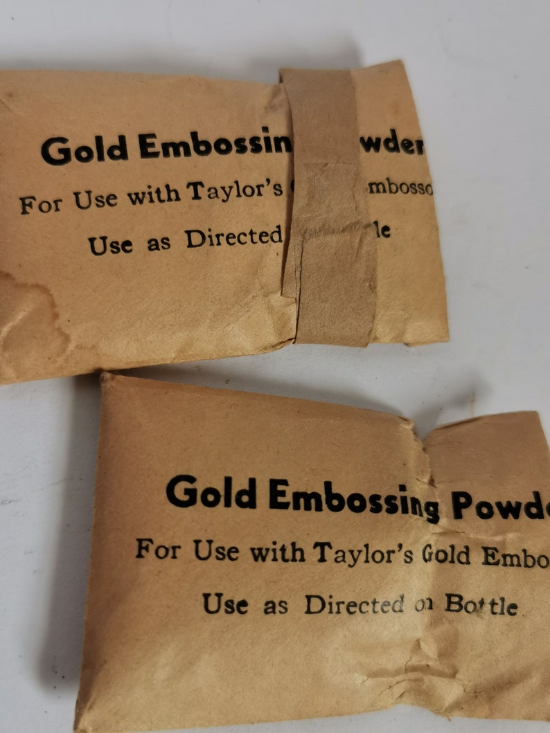Antique Gold Embossing Powder - Etsy