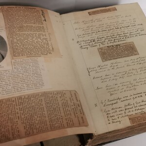 Antique Reverend Diary Genealogy 1800s - Etsy