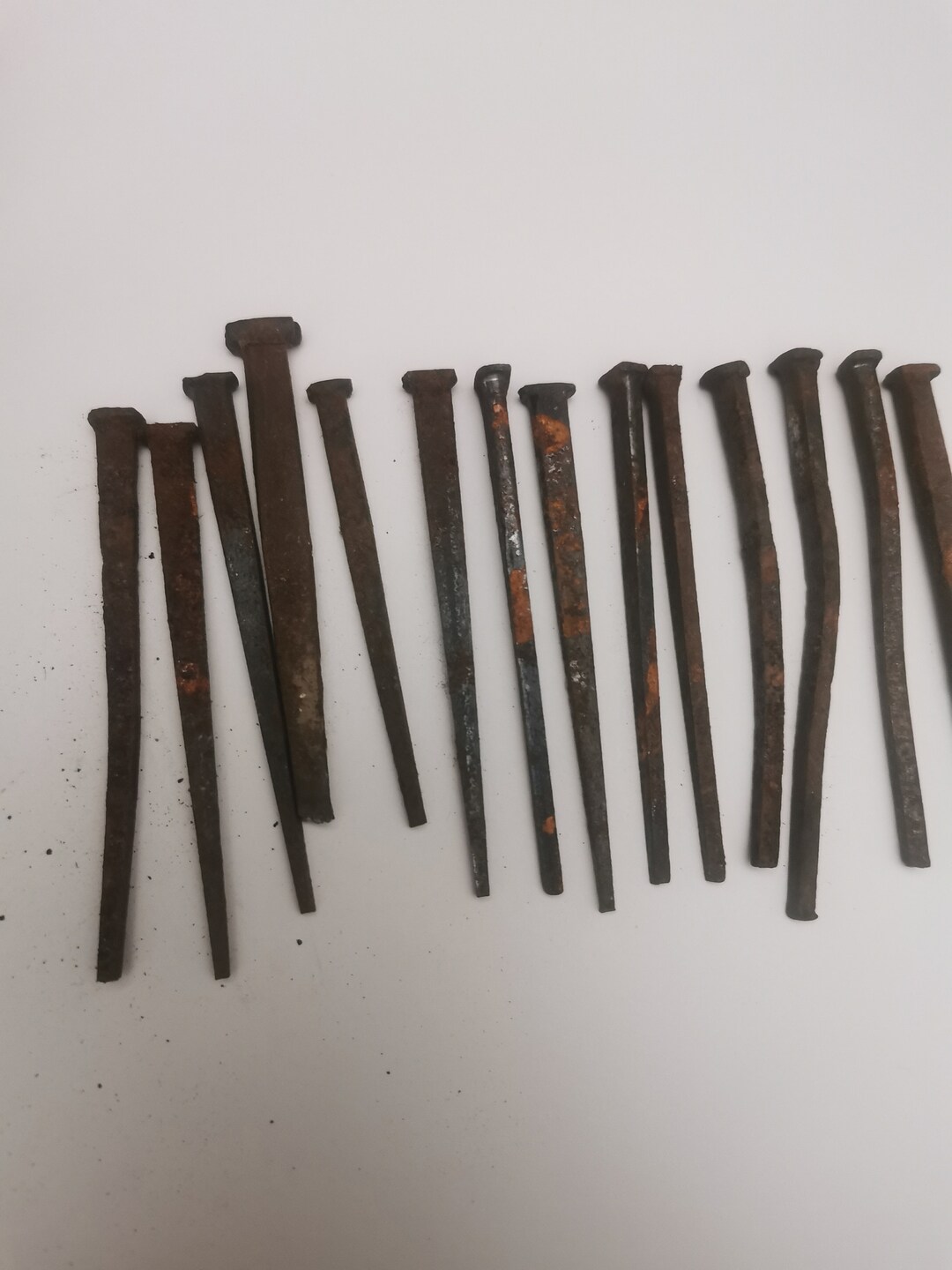 Large Antique Hand Forged Square Nails - Etsy