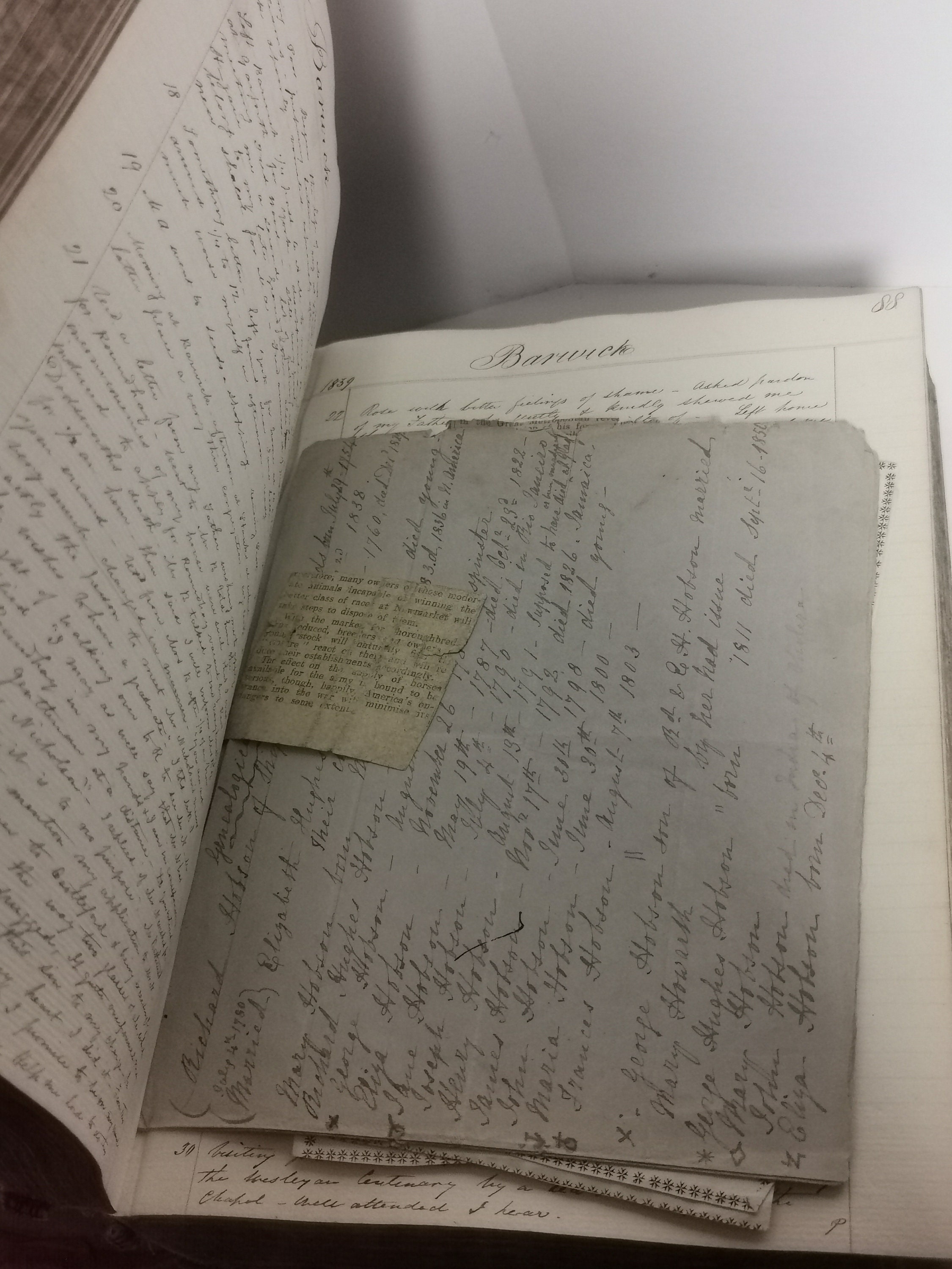 Antique Reverend Diary Genealogy 1800s - Etsy