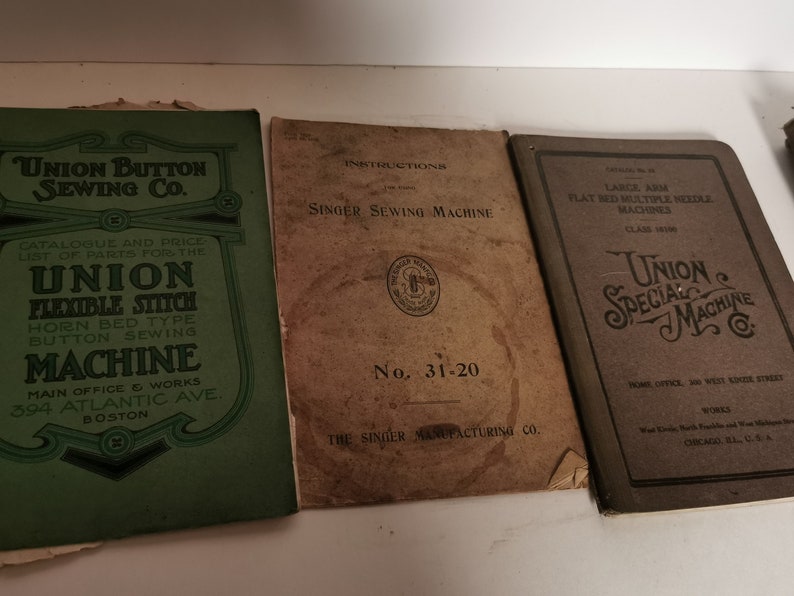 Antique Sewing Machine Parts and Repair Books RARE - Etsy